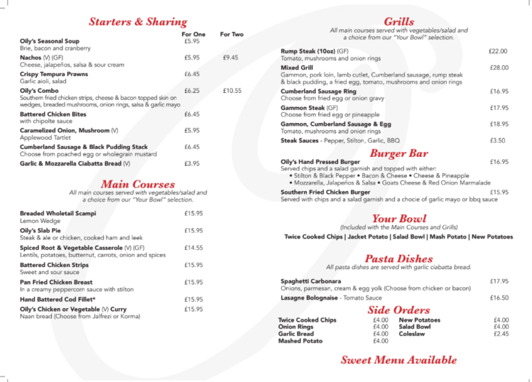 Oily’s – Traditional British Food Pub in the Western Lake District